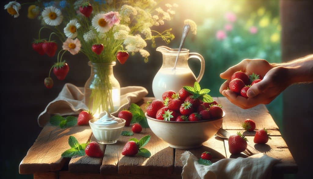 FRESAS con CREMA FIT: Receta SALUDABLE y DELICIOSA